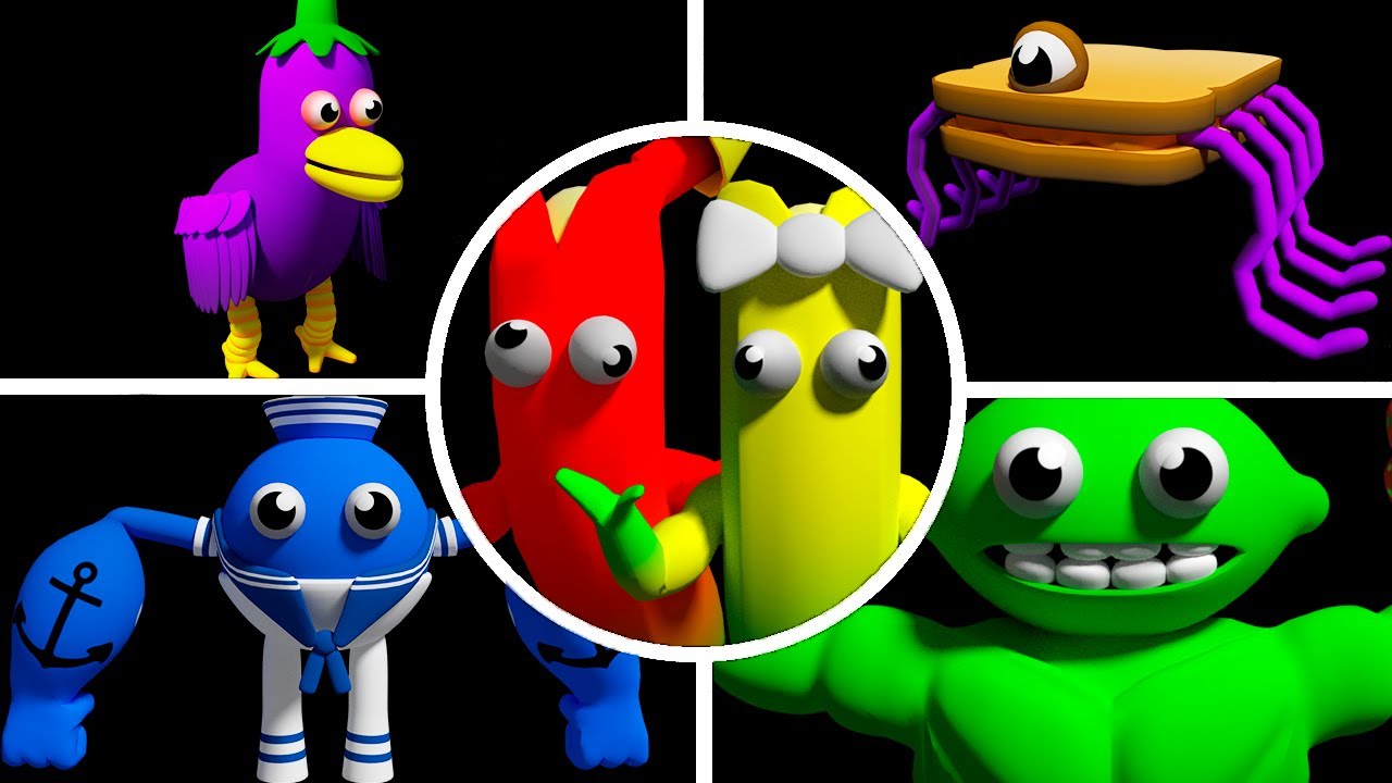 Garten of Banan 2 - All Characters Showcase - YouTube