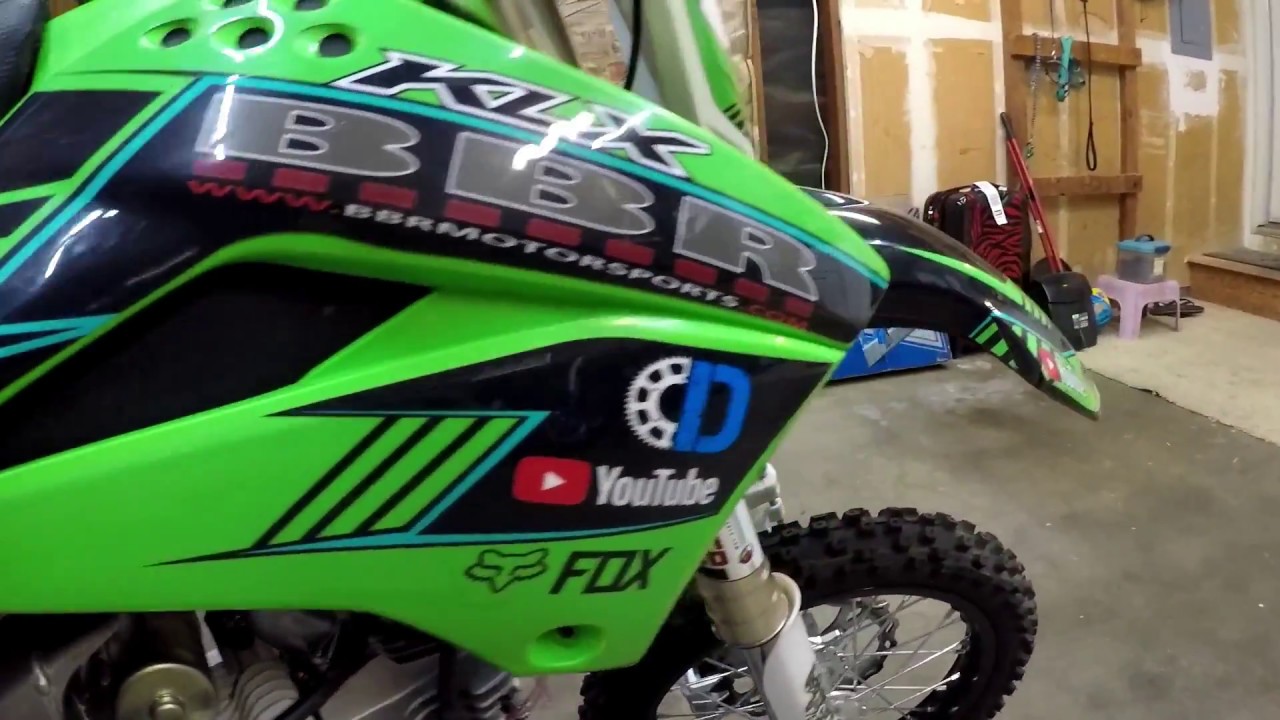 KLX110L FULL MOD ALMOST FINISHED(build series update) - YouTube