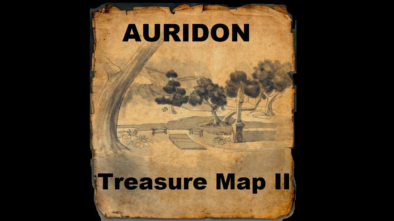 TESO: Auridon Treasure Map II - chest location - YouTube