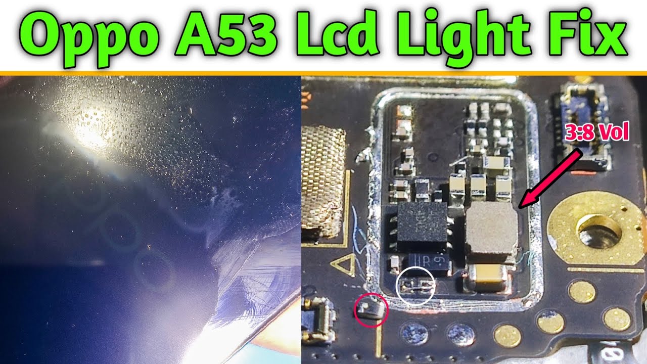 Oppo A53 Display Light Problem Solution || A53 Lcd light solution ...