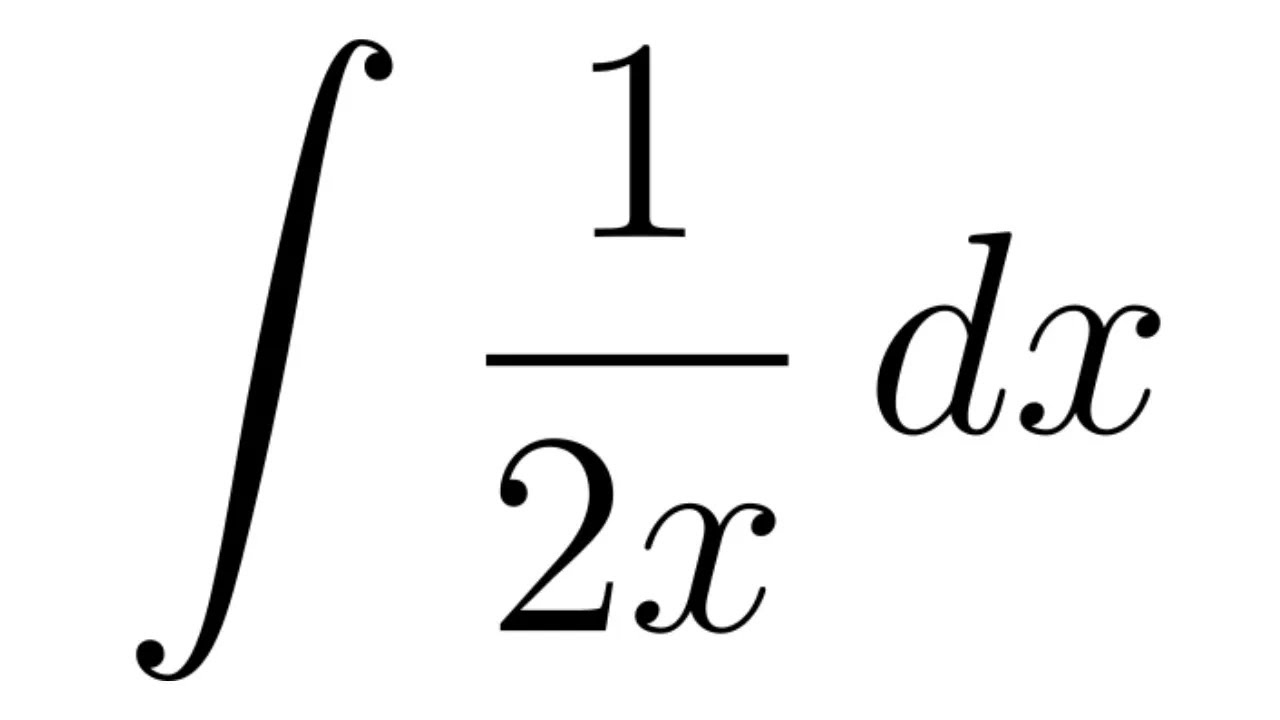 Integral Of 1 2x With Respect To X YouTube