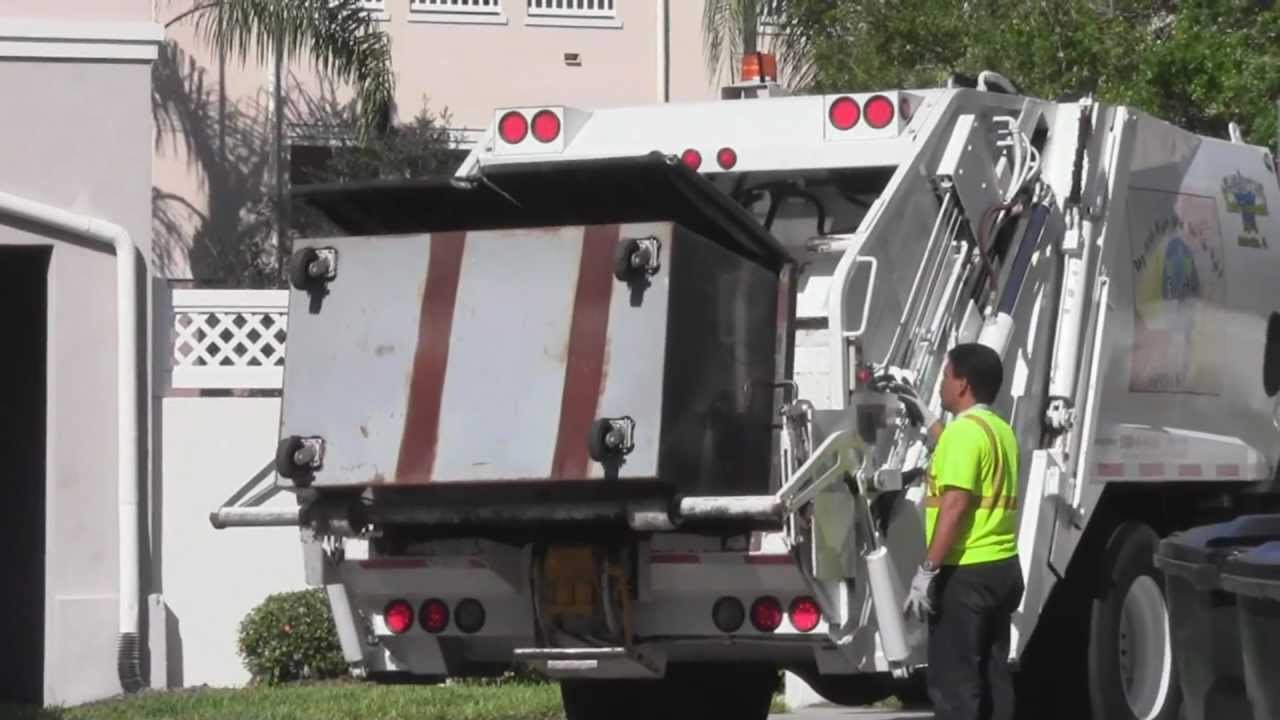 CSS Mini Garbage Truck (Dumpster Collection) 03-12-12 - YouTube