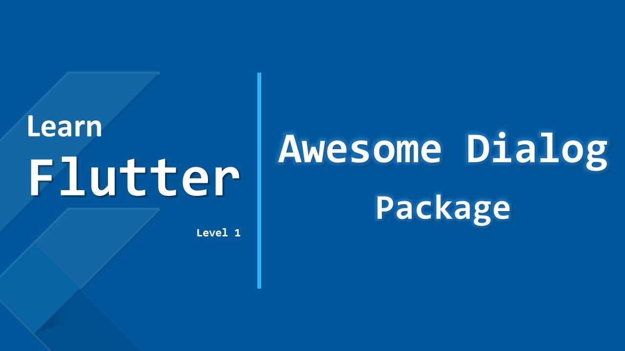 46- Awesome Dialog Package || Learn Flutter - Level 1 - YouTube