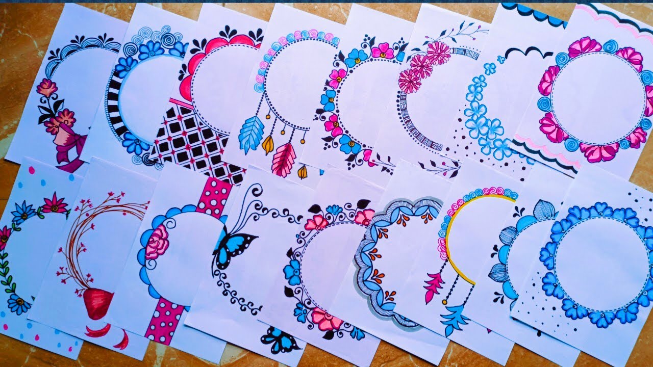 20 Circle 🔵 Design For Project /Project Work Designs /Project Design ...