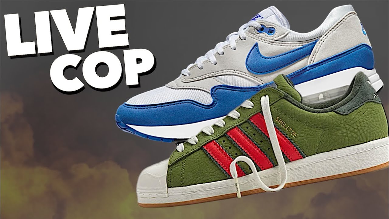 GOING LIVE! TMNT SHELL-TOE, AIR MAX BLUE BUBBLE & MORE YEEZY? - YouTube