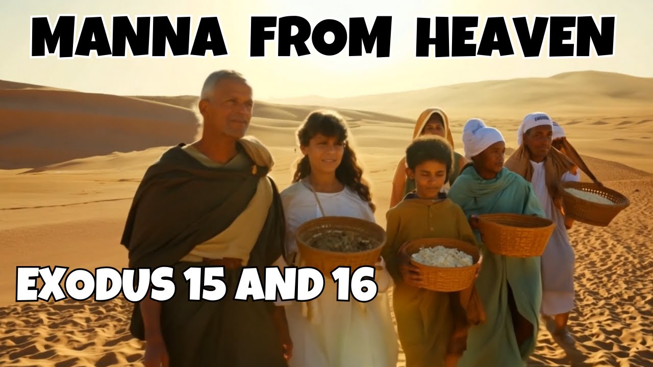 MANNA FROM HEAVEN | Exodus 15 and 16. #biblestory #visualbible - YouTube