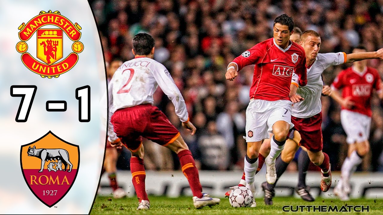 Man United vs AS Roma 7 - 1 | Highlights 2007 - YouTube