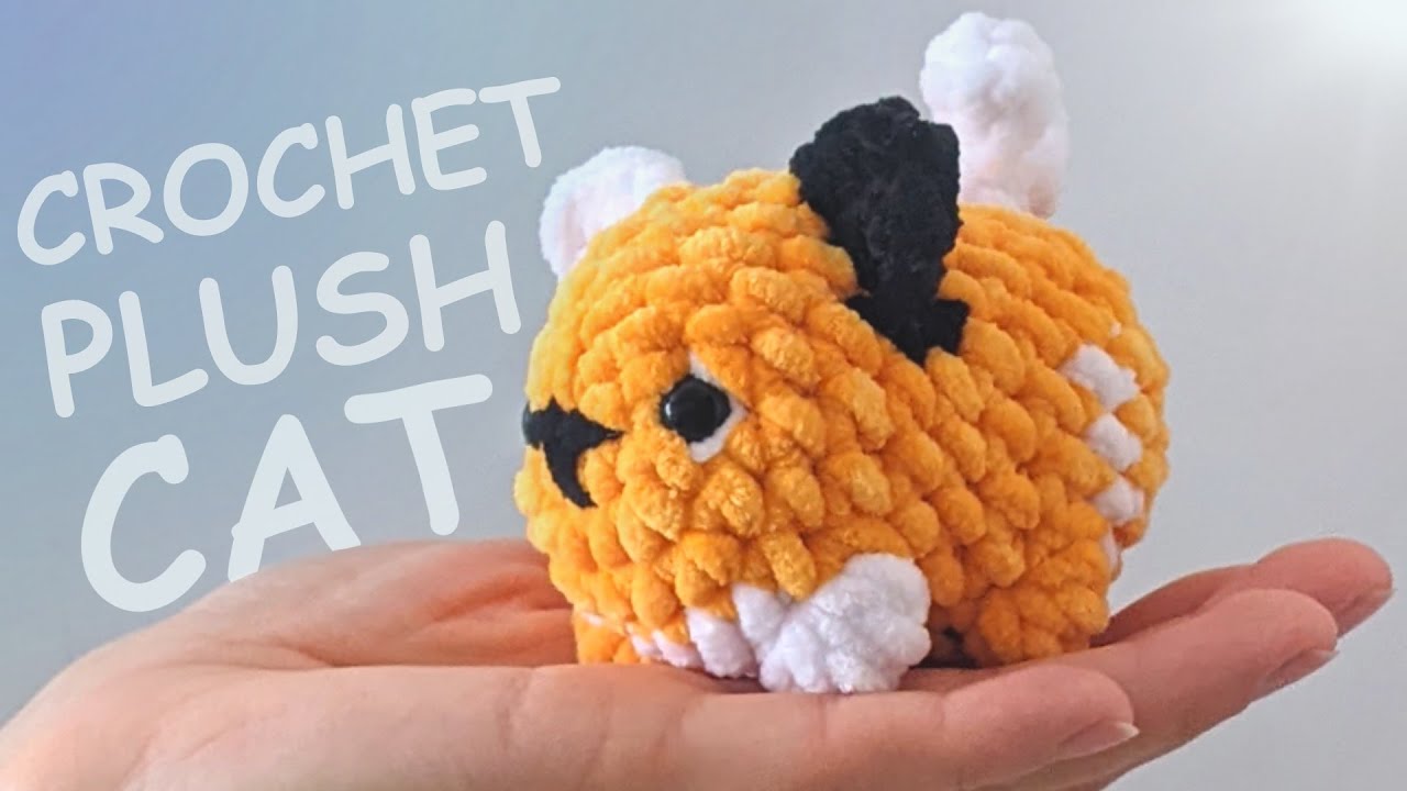 Amigurumi cat tutorial pattern description - YouTube