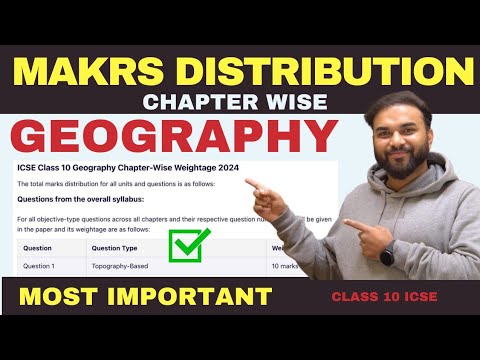 Complete Chapter wise MARKS WEIGHTAGE Distribution in Geography Civics ...