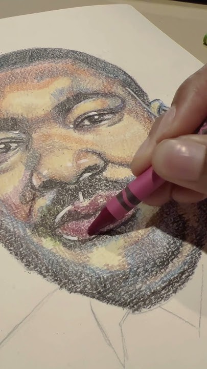 Martin Luther King Jr. Illustrated With Crayola Crayons | Drawing for ...