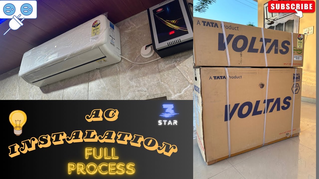 How to install tata voltas Air conditioner || Tata voltas 1.5 ton AC ...