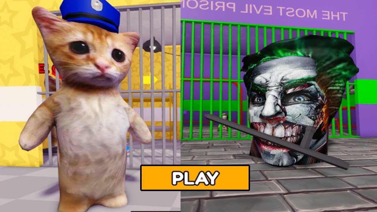 #roblox #روبلوكس EL GATO'S VS JONKLER'S BARRY'S PRISON RUN! (NEW SCARY ...