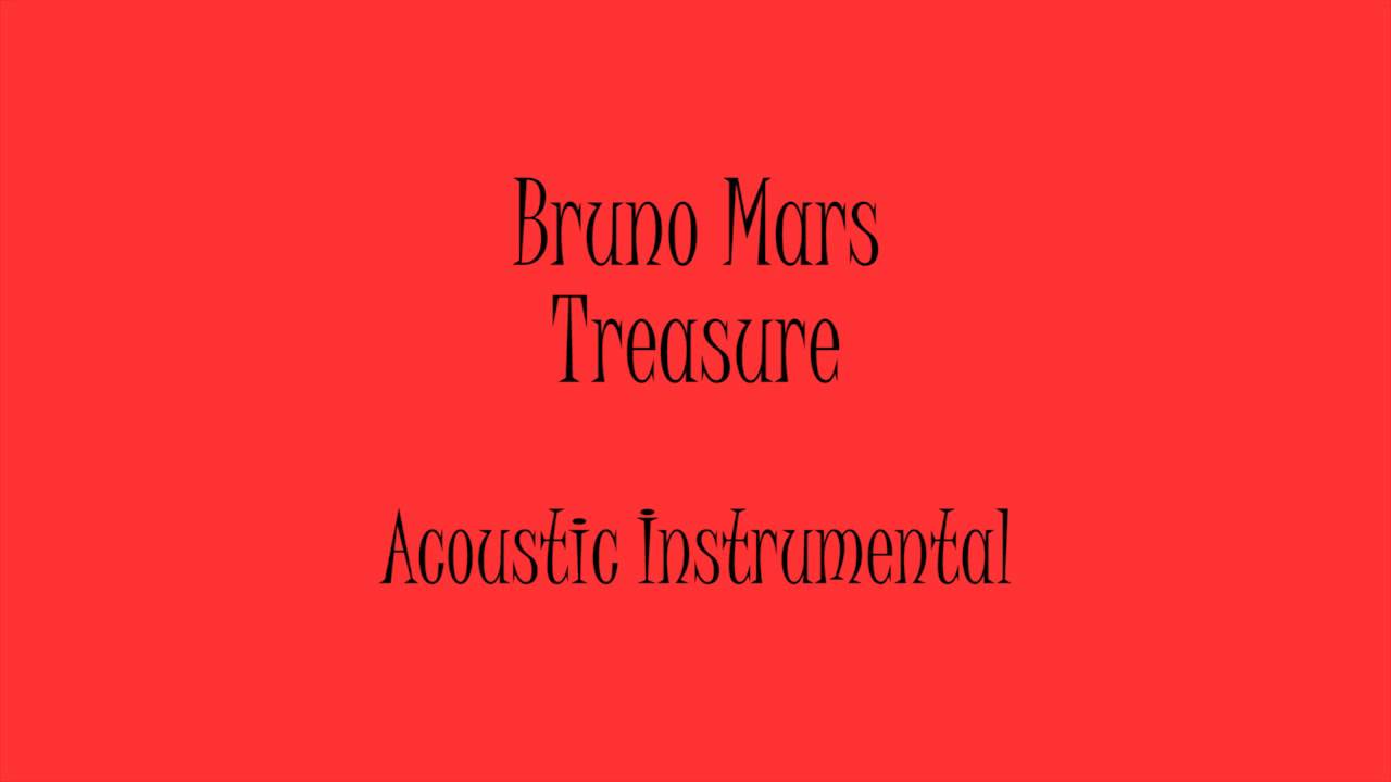 Bruno Mars - Treasure (Acoustic Instrumental) Karaoke - YouTube