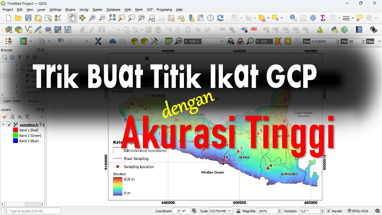 Trik buat ground control points akurasi tinggi - YouTube