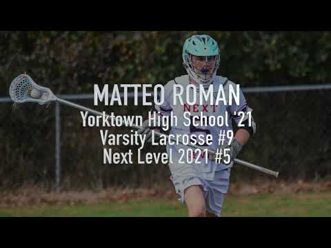 Matteo Roman Junior Year Summer Lacrosse Highlights - YouTube