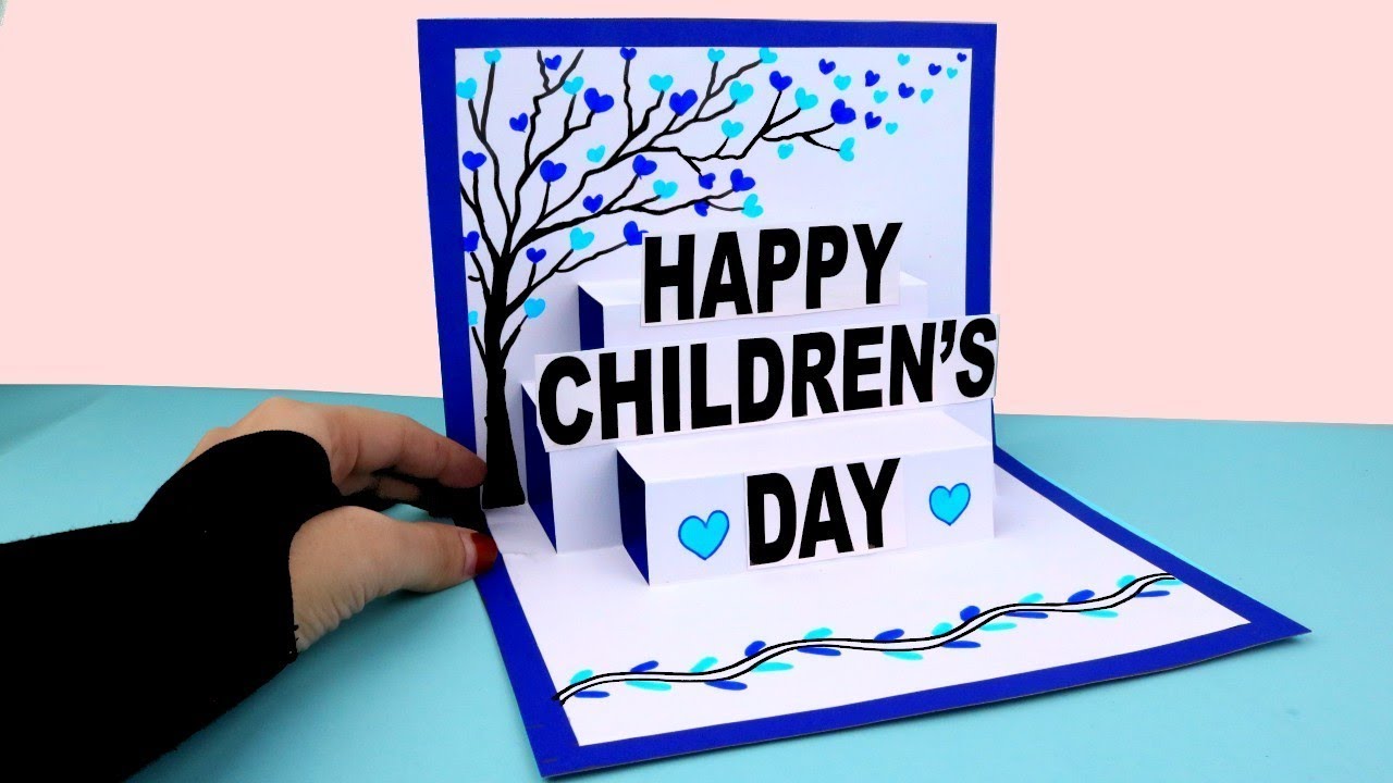 Children's day card | Handmade Greeting cards |Happy Children's day ...