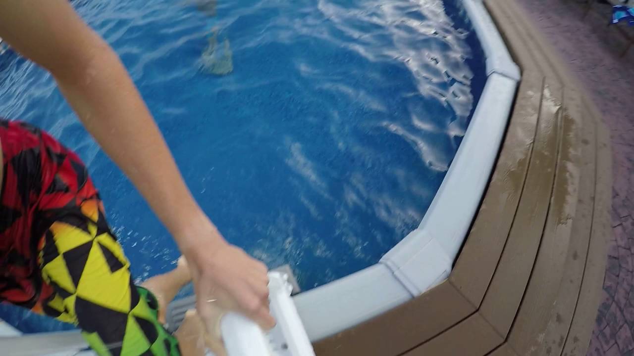 Caden taking us on a tour or first Riat Pool - YouTube