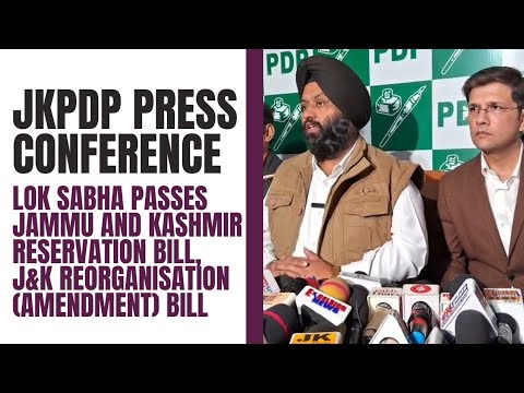 JKPDP Press Conference | Lok Sabha Passes, J&K Reorganisation ...