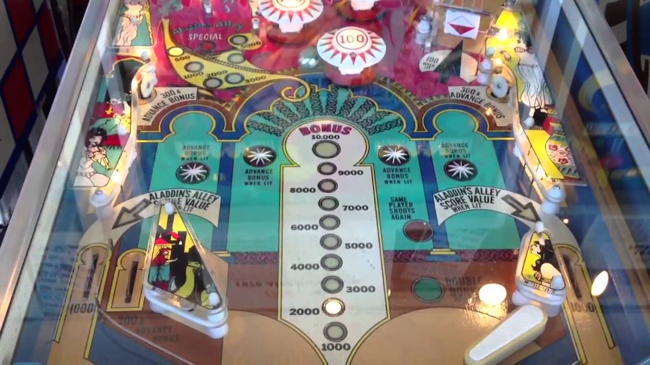 Aladdins Castle Pinball Machine - YouTube