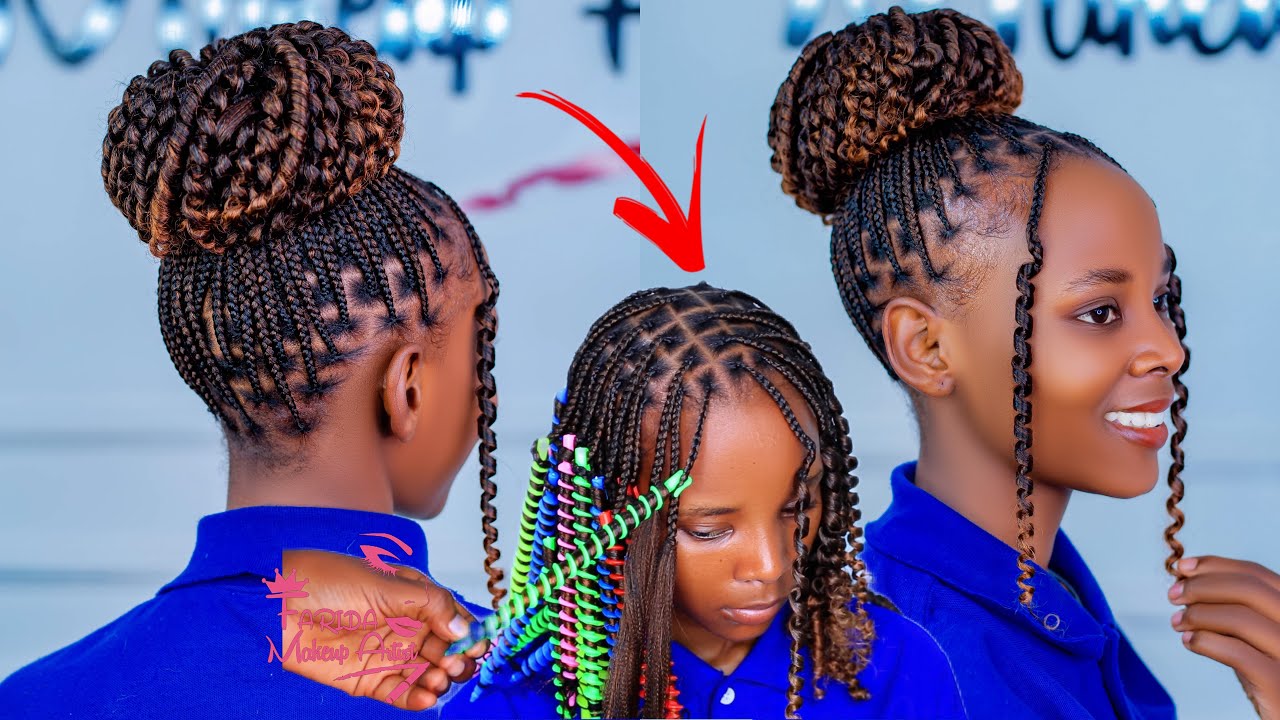 Jinsi ya kusuka na kuweka Mawimbi kwenye Knotless / How to make Curly on your Braids/Curls ...