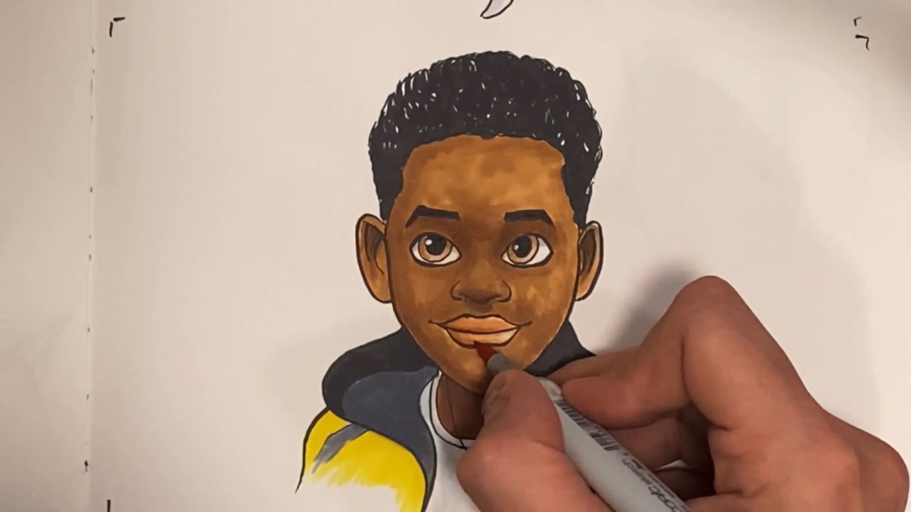 Speed drawing Jurassic World - Darius Bowman - YouTube
