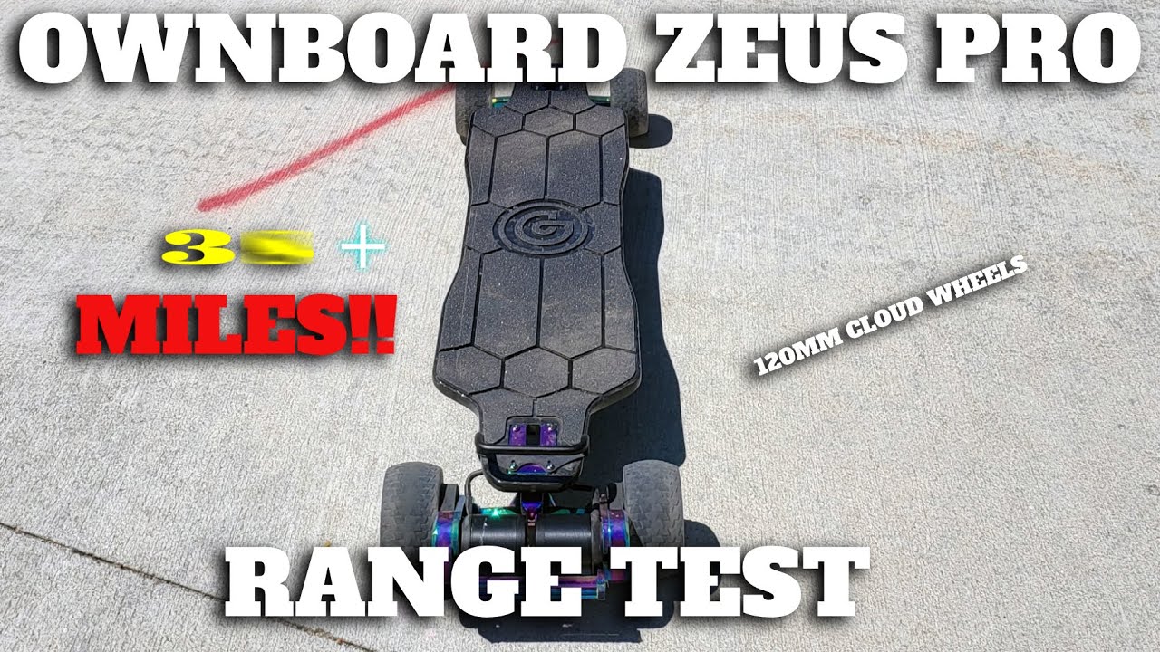 OWNBOARD ZEUS PRO RANGE TEST | 120MM Cloud Wheels - YouTube