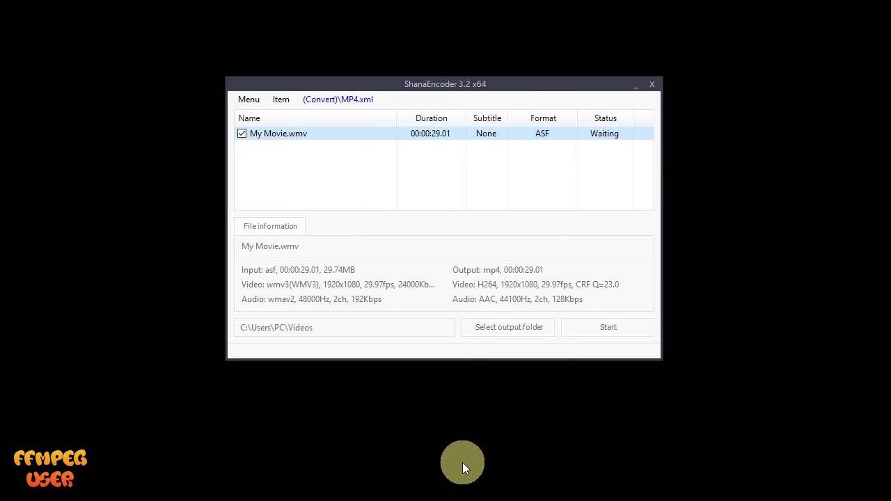 Feature rich Shana Encoder is one of the best free GUI front ends for FFMPEG - YouTube