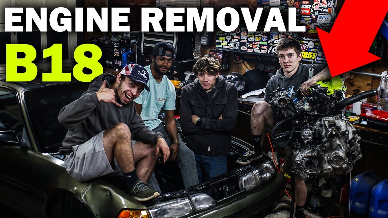 Removing A B18B1 In less Than An Hour! | Big Turbo B18 Integra Build ...