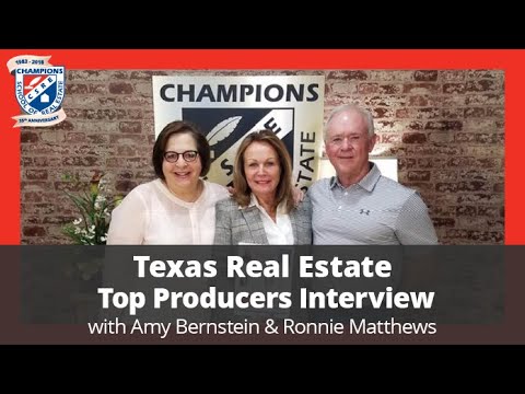Texas Real Estate Top Producers Interview with Amy Bernstein and Ronnie ...