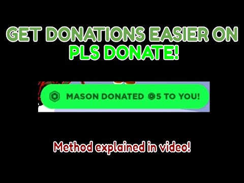 Pls Donate: How to get donations easily! - YouTube