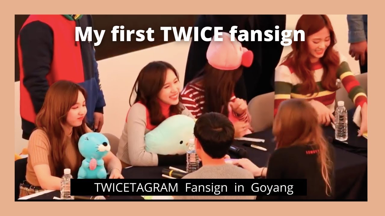 My First TWICE Fansign Experience - Twicetagram 팬사인회 - YouTube