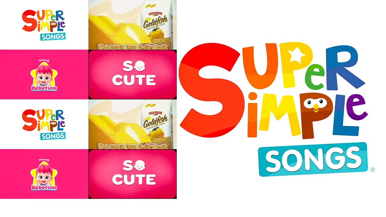 Super Simple Songs,GoldFish Logo,Bebefinn and So cute Logo Intro Over 1 ...