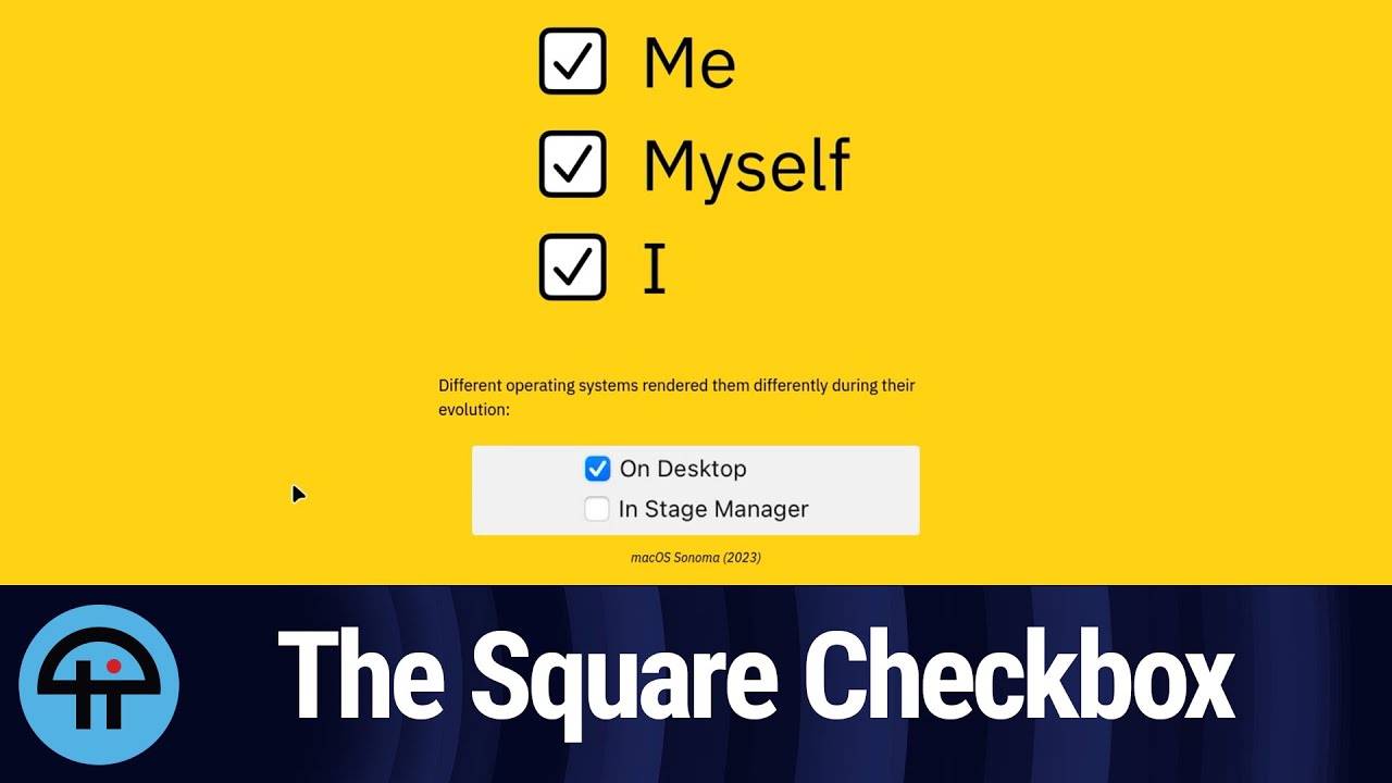 The Square Checkbox - YouTube