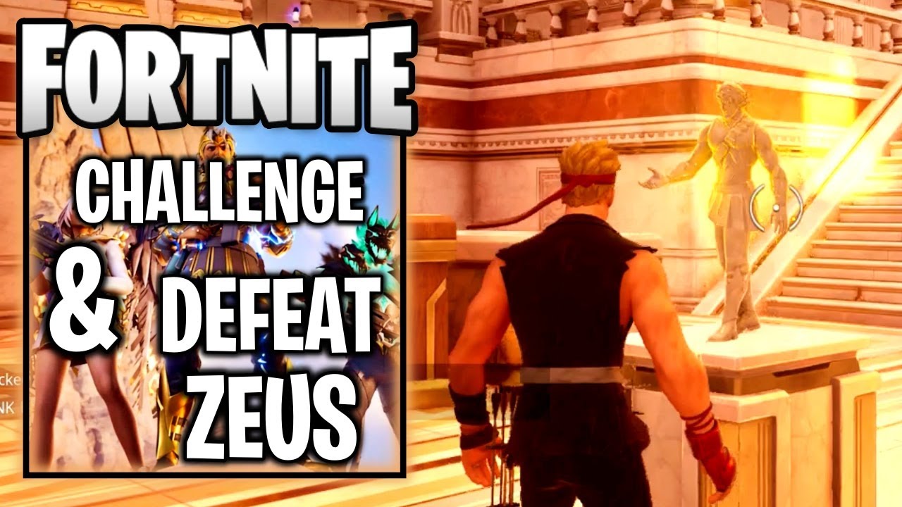 Fortnite - Challenge & Defeat Zeus - YouTube