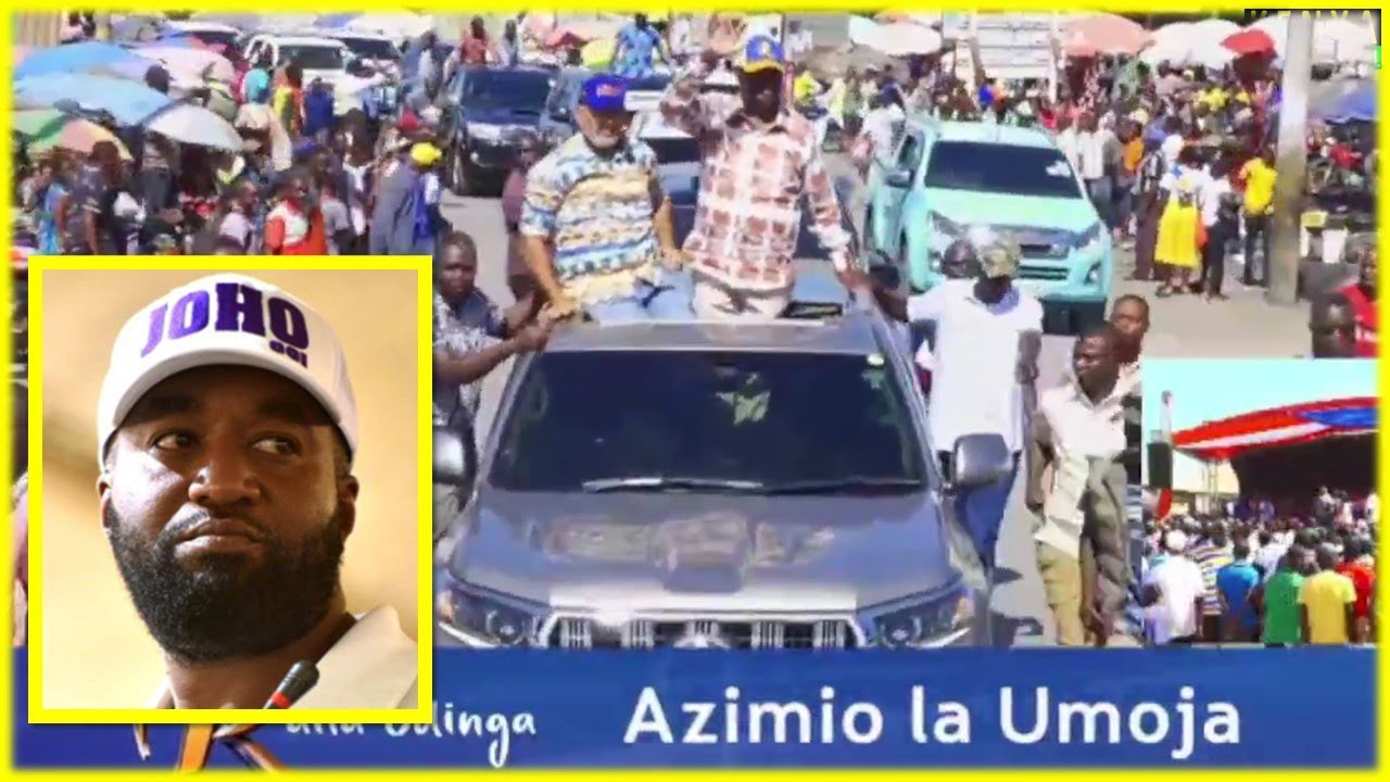 HASSAN JOHO IN HIDING AS RAILA HOLDS AZIMIO RALLY IN MOMBASA MAANDAMANO ...