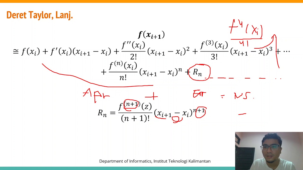 Metode Numerik #3 - Deret Taylor dan Pemotongan - YouTube