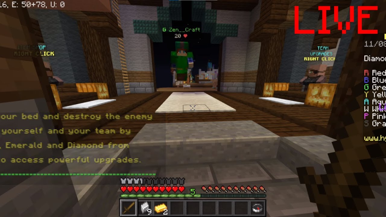 Playing some bedwars with @Zen_Craft_Studio - YouTube