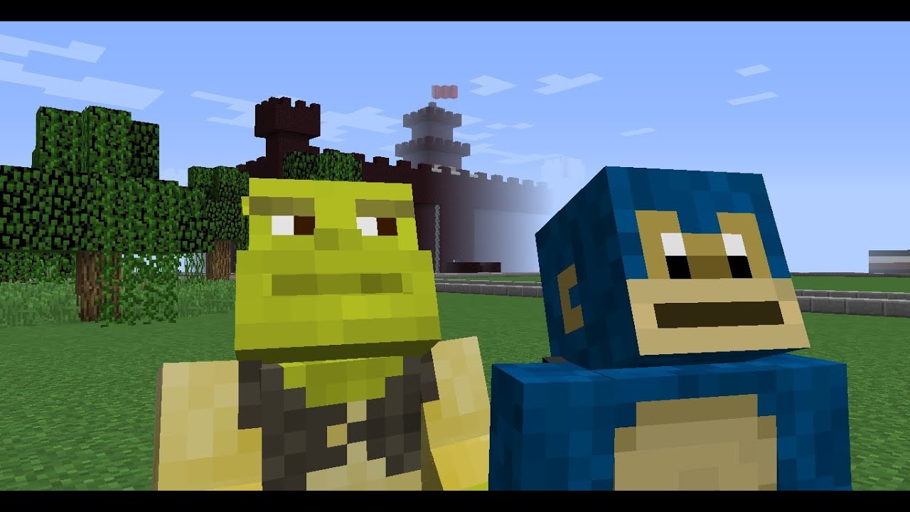 Minecraft Animation - Shrek vs Blue Monkey - YouTube