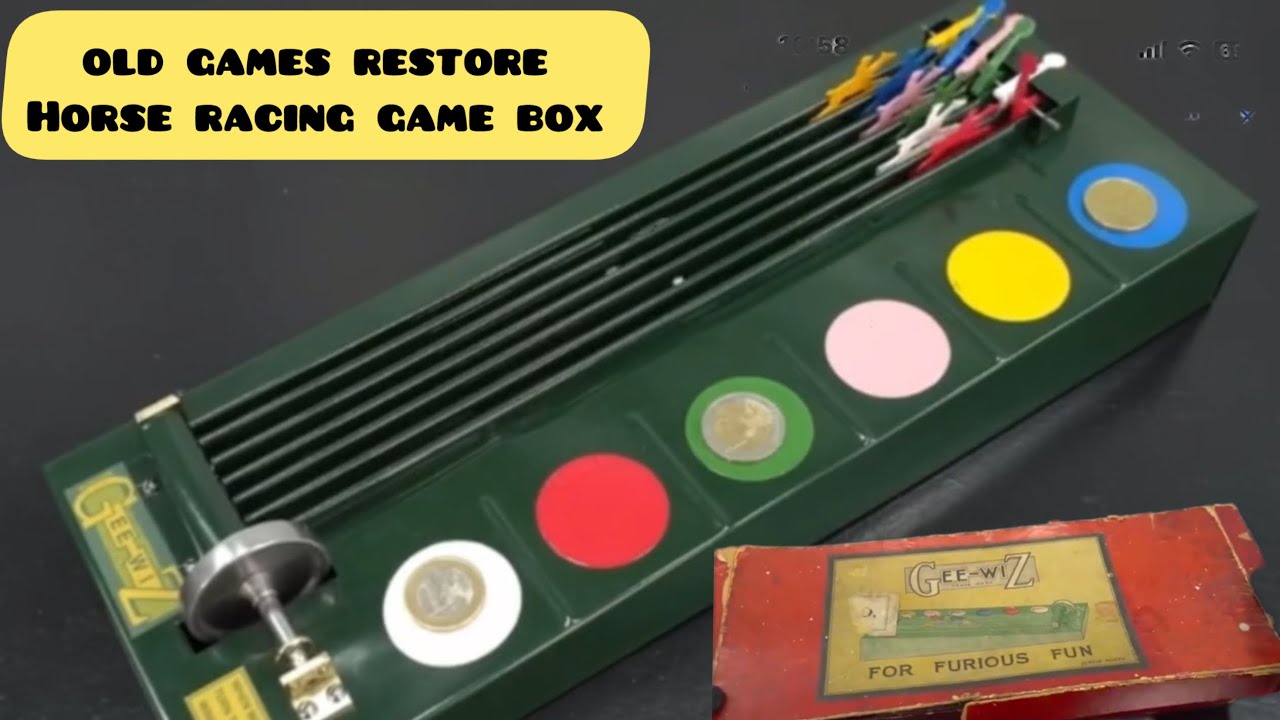 Old Horse racing game box Restoration ! Principles of horse racing game ...