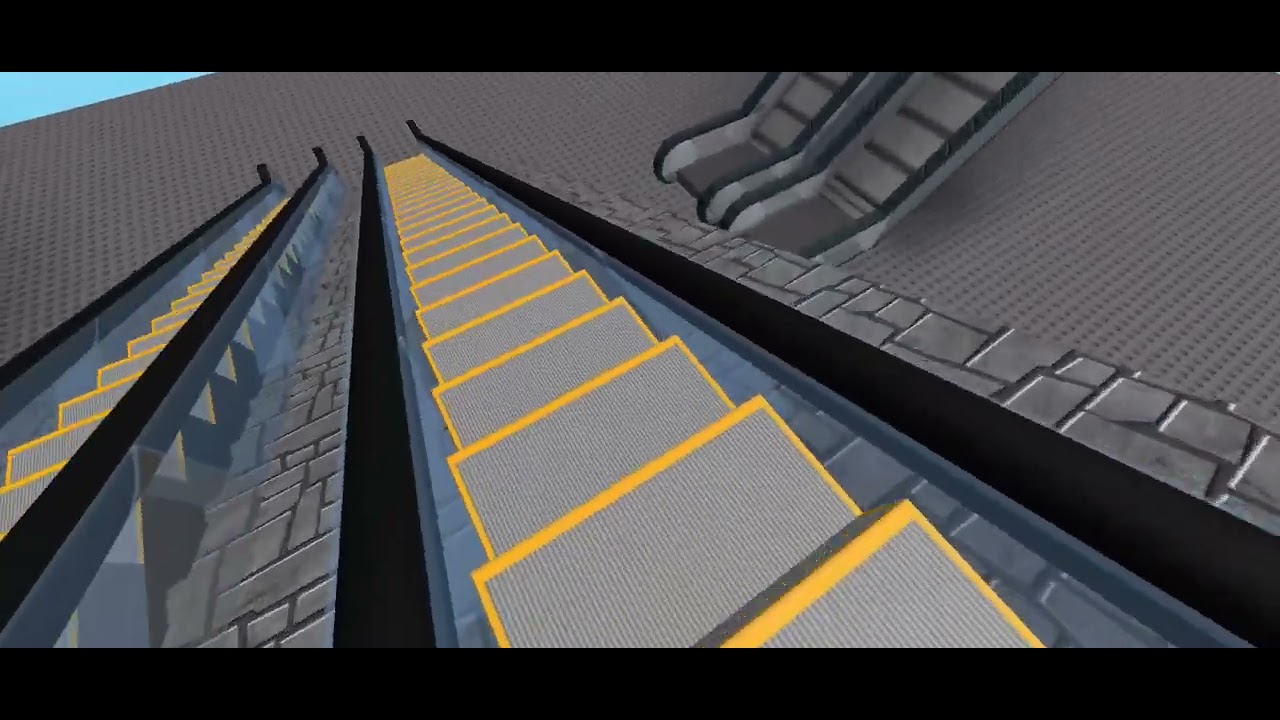 Escalator yellow lines (Roblox Escalator testing) - YouTube