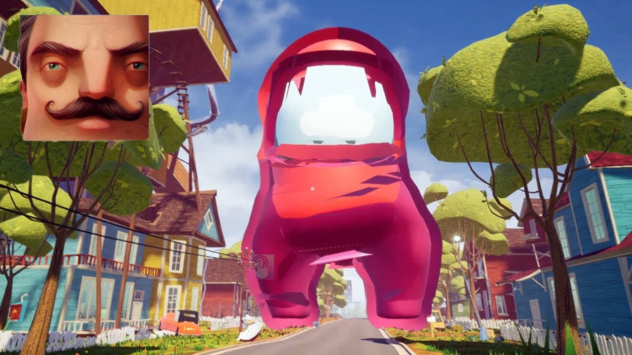 Hello Neighbor - New Neighbor Among Us Big Astronaut Act 3 Gameplay ...