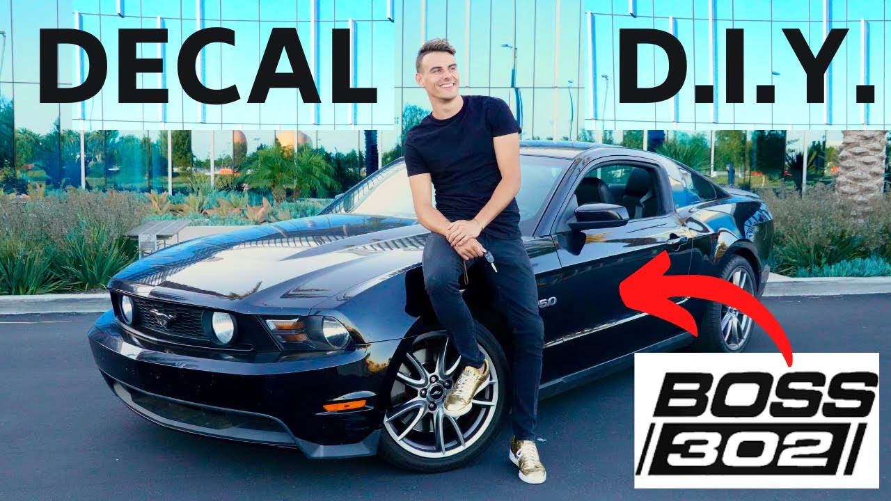 How to Install a Boss 302 Decal on a 2012 Mustang GT (Boss 302 Intake ...