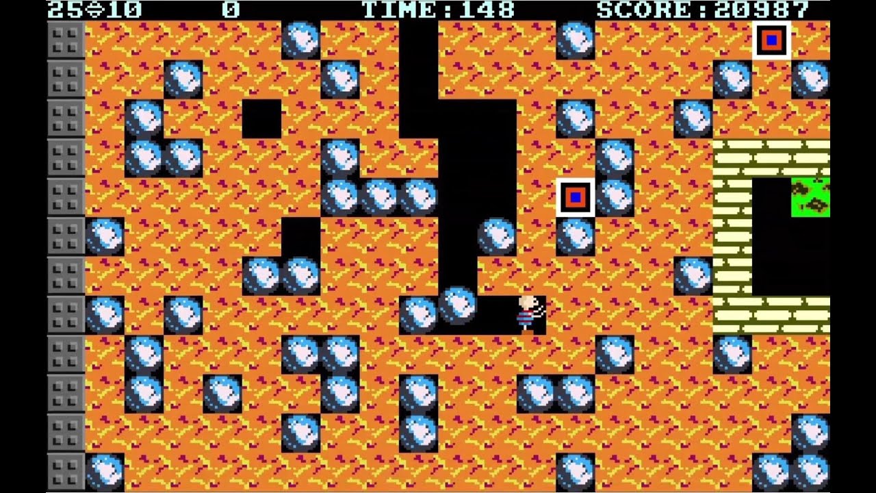25 - BOULDER DASH (REMAKE) - Cave 25-28, Level C - YouTube