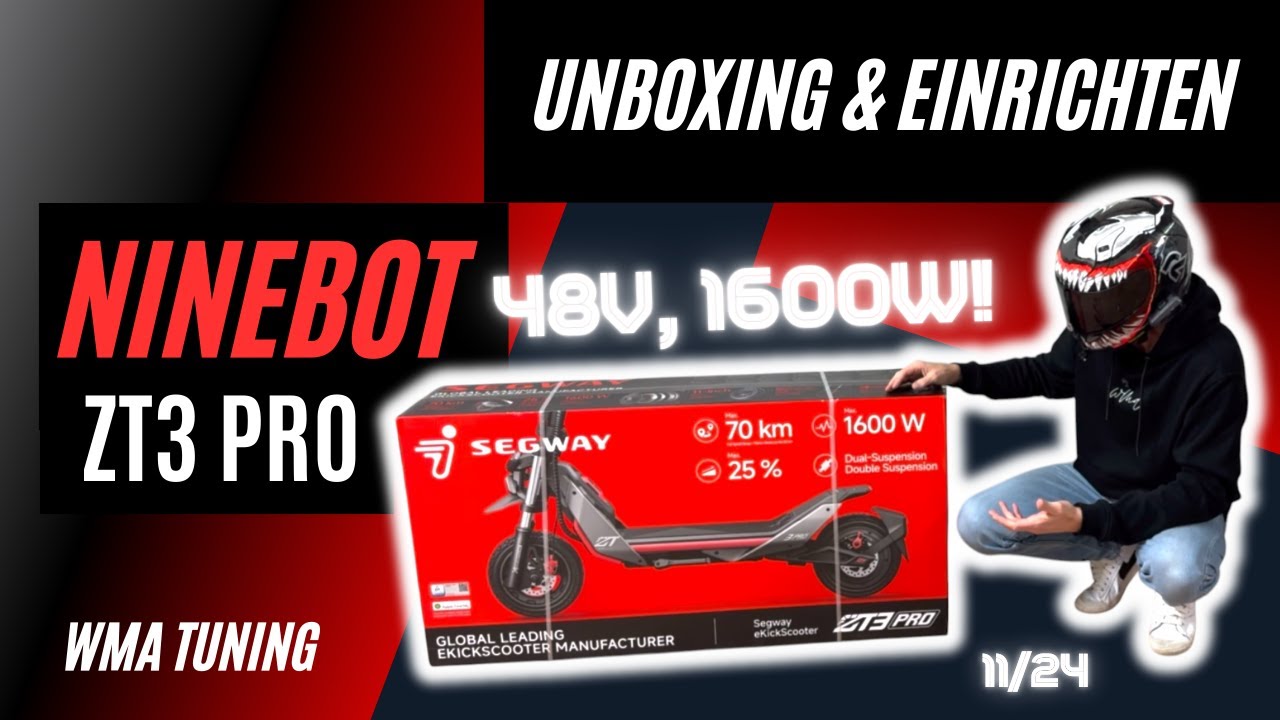 Endlich! Segway ZT3 Pro Unboxing & einrichten - 48V 1600W - YouTube