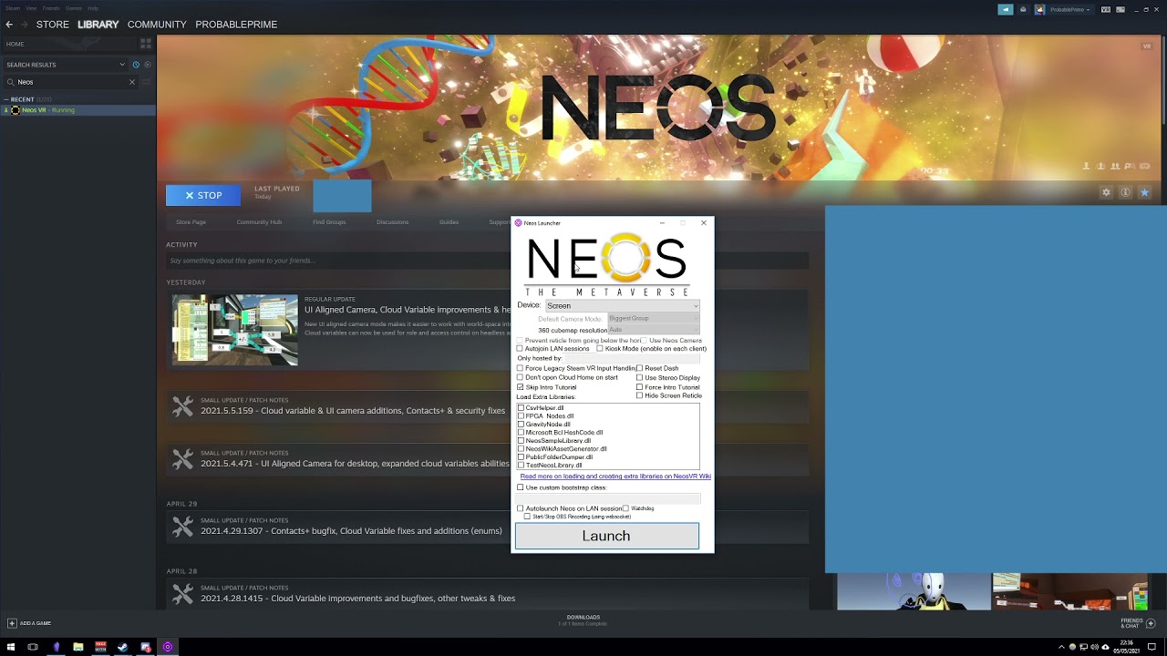 Neos VR Quick Tutorial: Launch Screen/Desktop Mode - YouTube