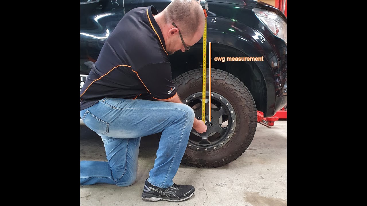How to measure the Centre of Wheel to Guard (CWG) - YouTube