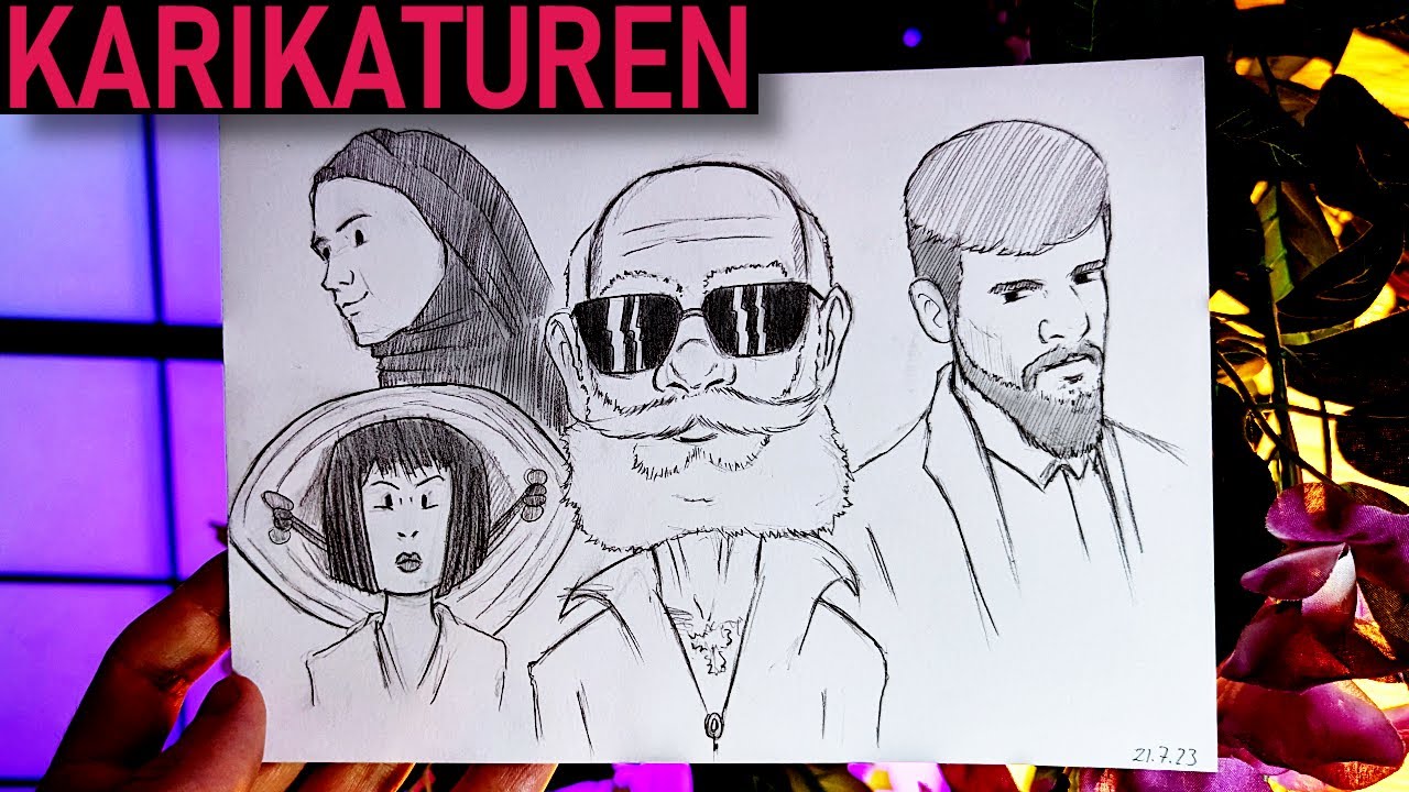 Karikaturen zeichnen: Tipps und Tricks für schnelle Skizzen - YouTube
