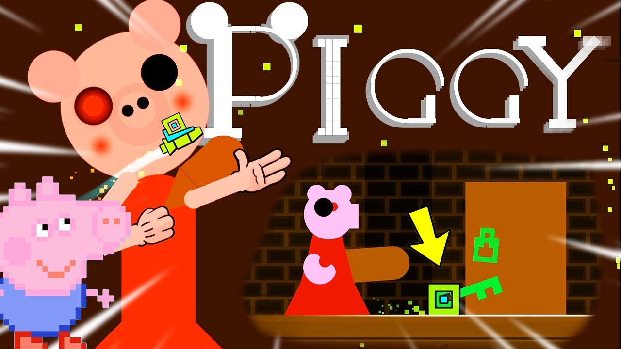 ROBLOX PIGGY IN GEOMETRY DASH!! - YouTube