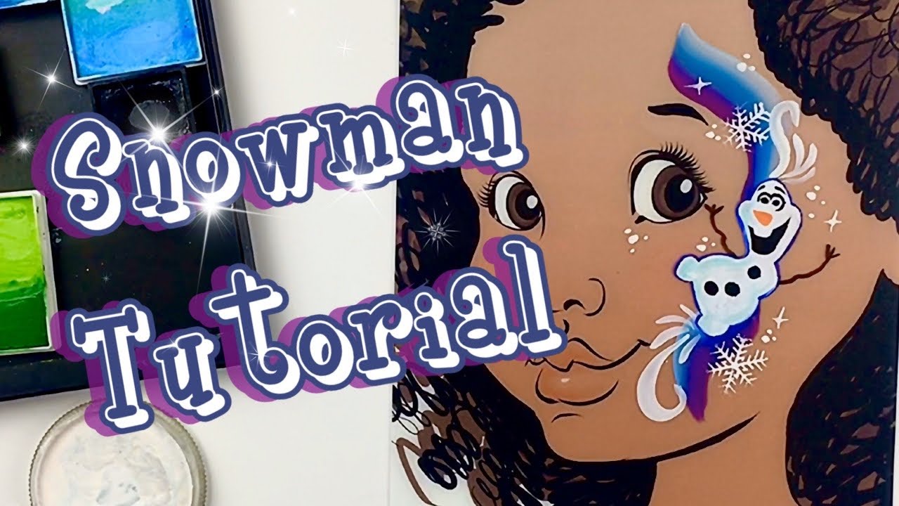 Christmas Snowman Face Paint Tutorial | Olaf Frozen - YouTube