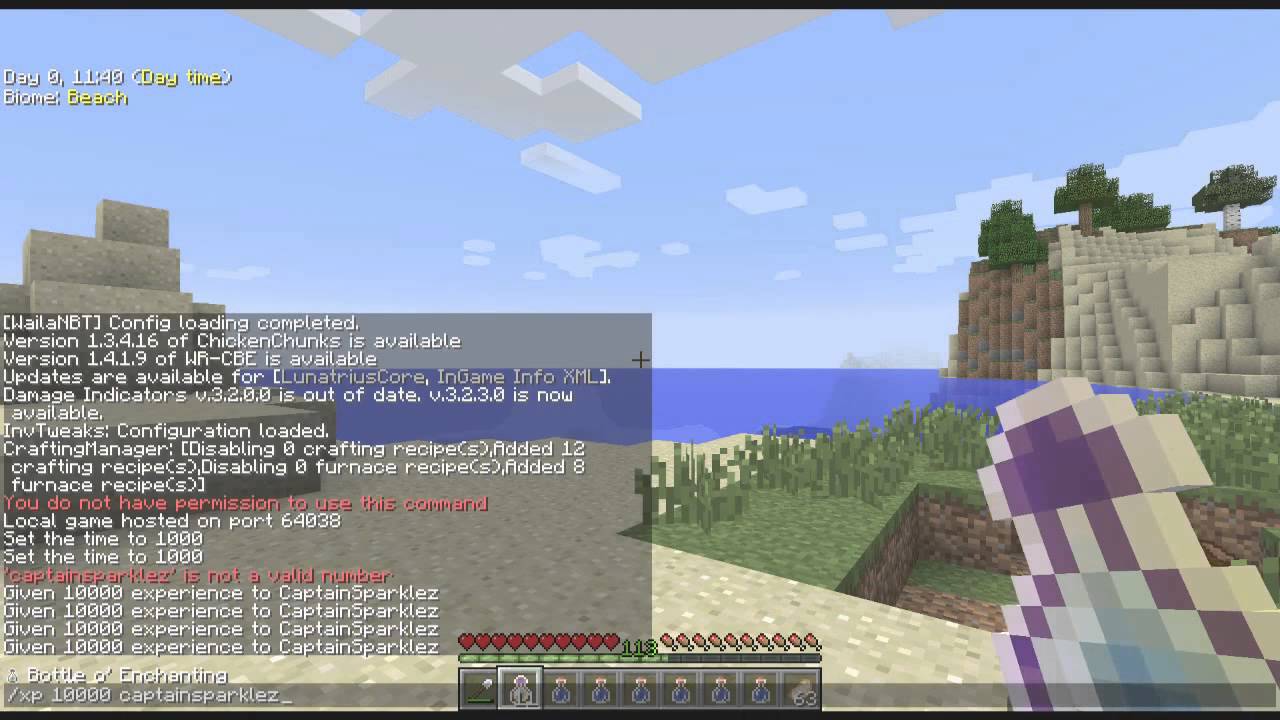 Minecraft INFINITE INVENTORY! Mod Showcase (CaptainSparklez) - YouTube